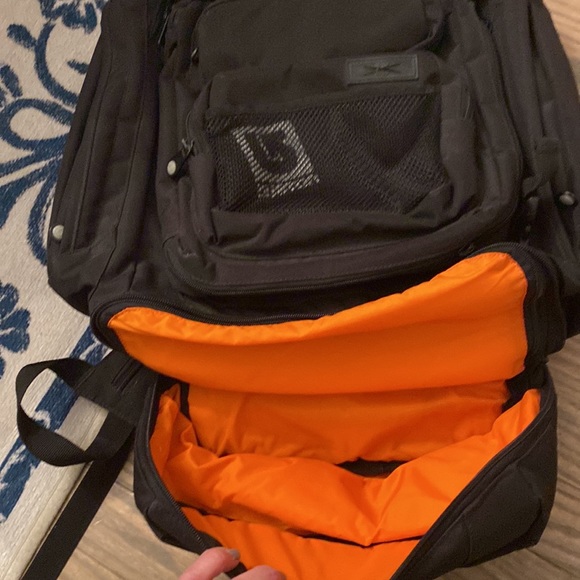 Burton | Bags | Vintage Burton Backpack Black And Orange | Poshmark